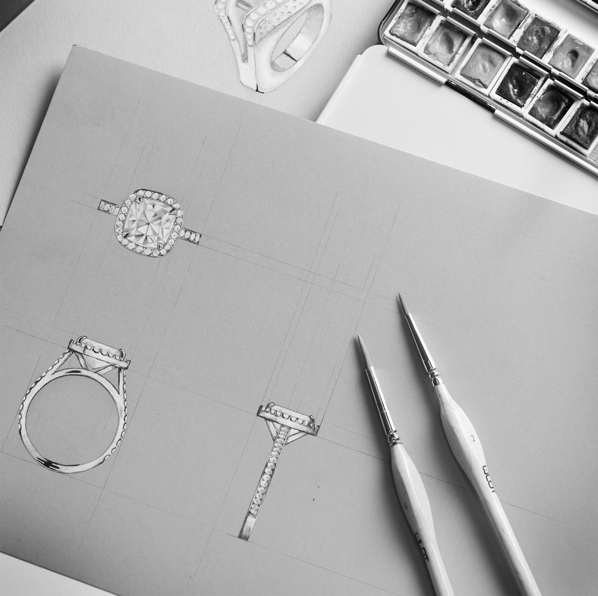 Fine Jewellery Store London | 3D Rendering | Diamond Setting - Diamond ...